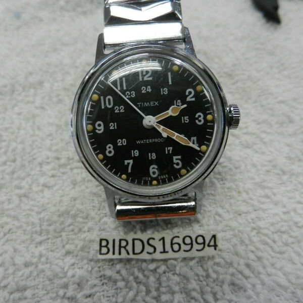 READ VINTAGE 1968 MENS TIMEX MILITARY VIETNAM ERA WATCH WATERPROOF ...