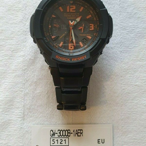 IMMACULATE Casio G Shock Tough Sky Solar GW-3000B-1AER Watch + RARE ...