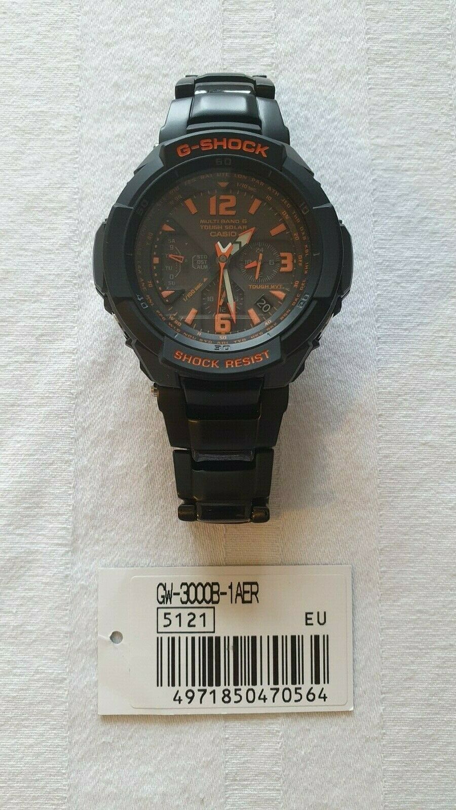 IMMACULATE Casio G Shock Tough Sky Solar GW-3000B-1AER Watch + RARE ...