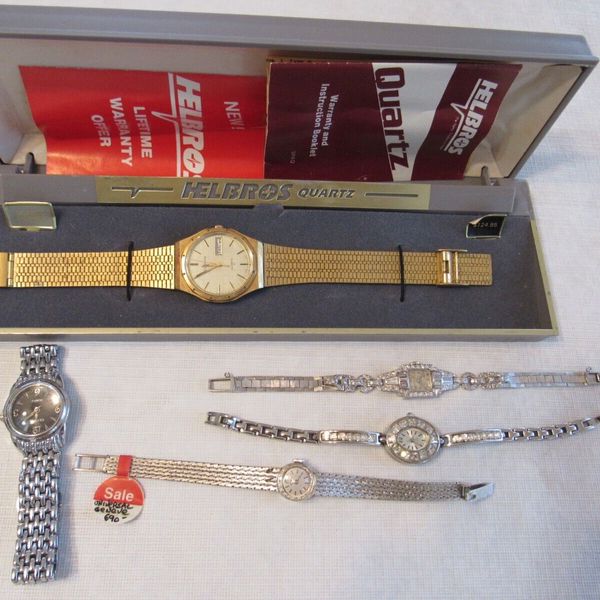 Lot of 28 Ladies Vintage Quartz cuff watches Timex Venice Majestime ...