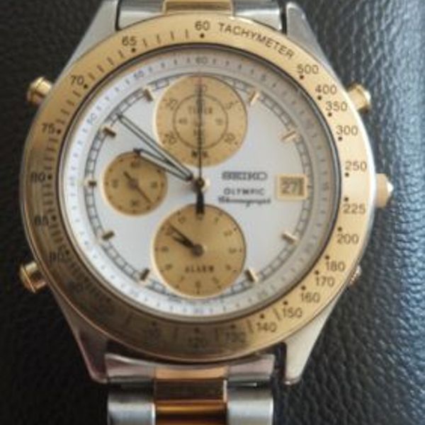 rare vintage seiko quartz olympic chronograph mens watch | WatchCharts ...
