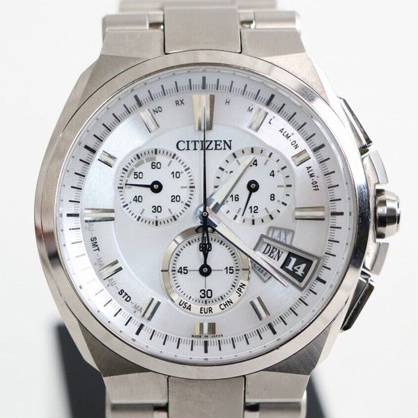 CITIZEN Attesa Eco-Drive H610-T018050 Solar White Dial Men's Watch ...