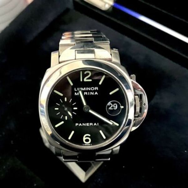 Panerai Luminor Pam 50 Pam 0050 -40mm Watch Bracelet-c.2000 -Boxes ...
