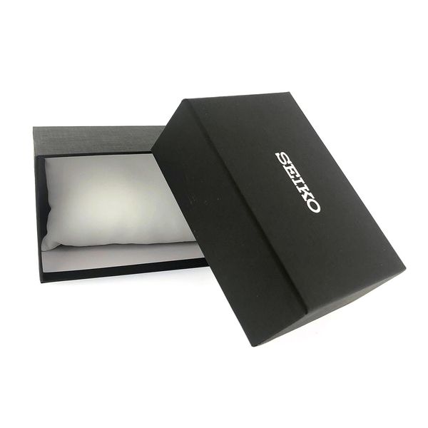 Seiko Essentials White Braille Dial/Black Leather Strap Men's Watch ...