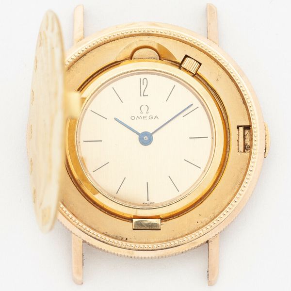 Vintage 1960's Omega Twenty Dollar Gold Coin Wristwatch Cal 700 out of ...