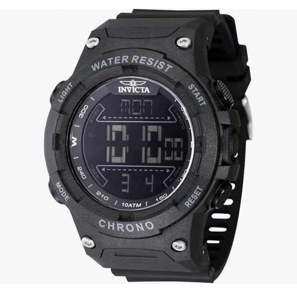 INVICTA Racing Men's Watch Alarm Chronograph GMT Quartz Digital Black ...