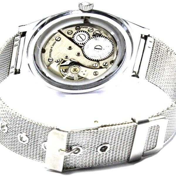 VINTAGE ORIS WINDING SWISS MENS WRIST MECHANICAL YELLOW DIAL WATCH ...