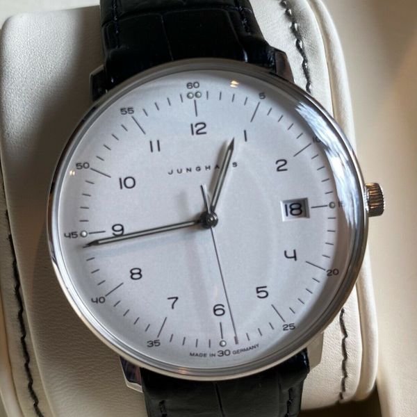 Junghans Max Bill Quartz 38mm German Made Mens Dress Watch. A Design ...