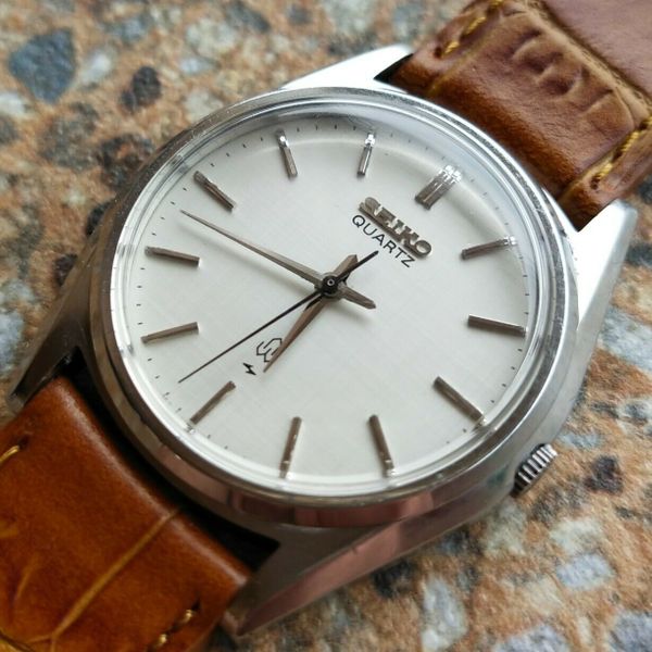 Vintage Seiko Quartz JDM 7121 8000 May 1980 Linen Textured Dial ...