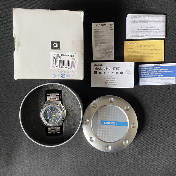 Casio Wave Ceptor Men's watch (model WVQ-143DE-2AVER) | WatchCharts ...