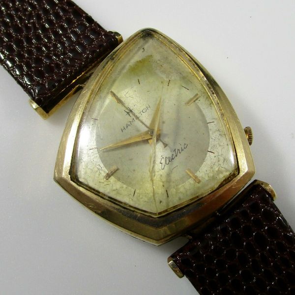 Hamilton Altair 505 Electric Wristwatch Parts Repair RARE Asymmetrical ...