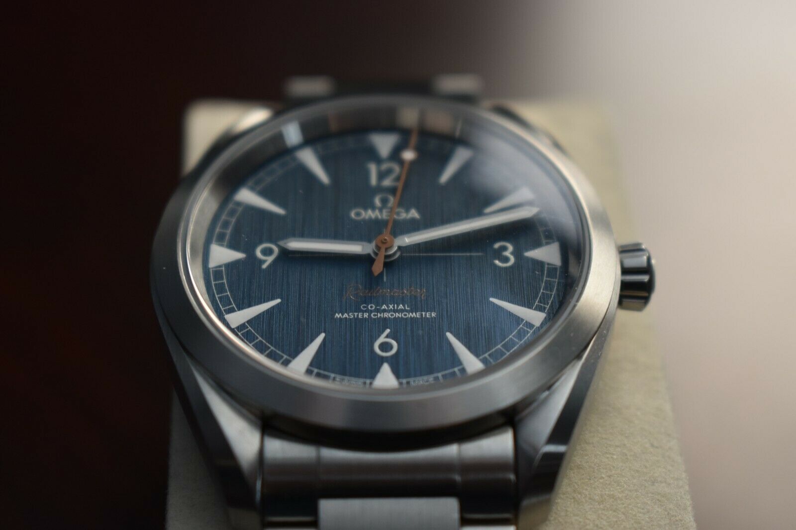 OMEGA Seamaster Railmaster Co-Axial Master Chronometer Blue Men's Watch ...