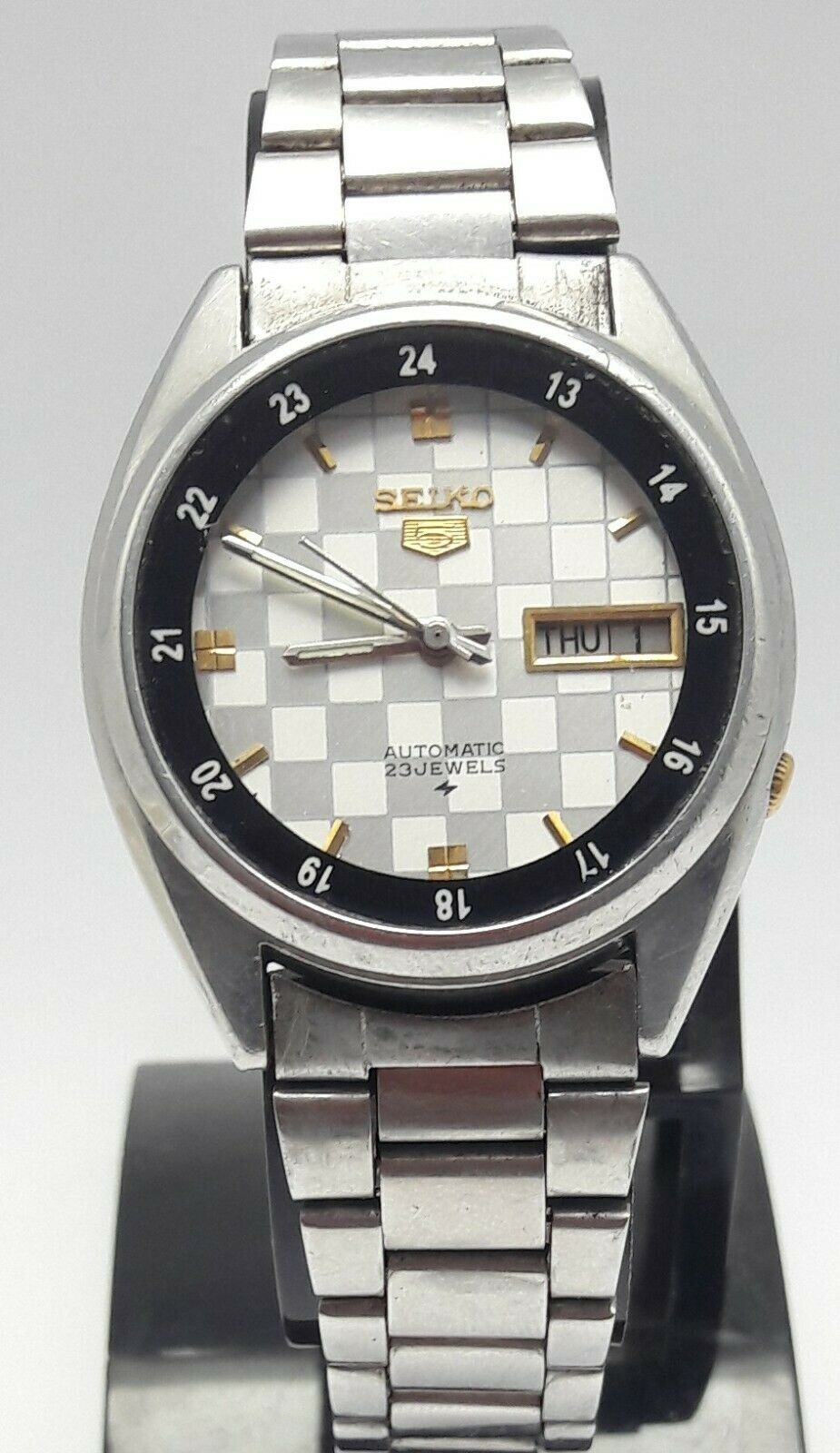 VINTAGE SEIKO 5 7009-3140 A AUTOMATIC 17J RAILWAY TIME MEN'S WATCH (2083) | WatchCharts Marketplace