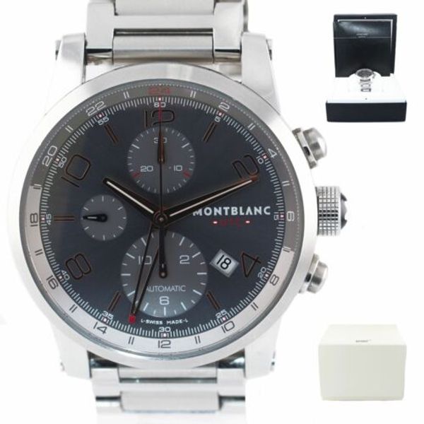 Montblanc Timewalker UTC 7263 Steel Chronograph Automatic Date 43mm Watch | WatchCharts Marketplace
