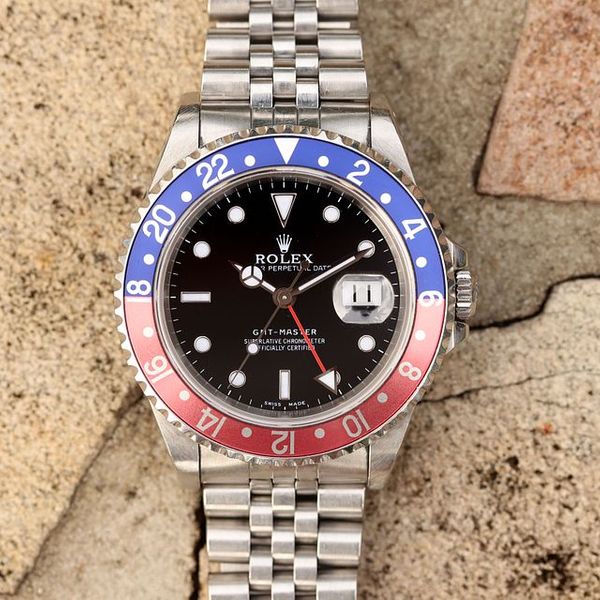 1999 Rolex GMT-Master ref. 16700 Pepsi, Box & Papers, Jubilee ...