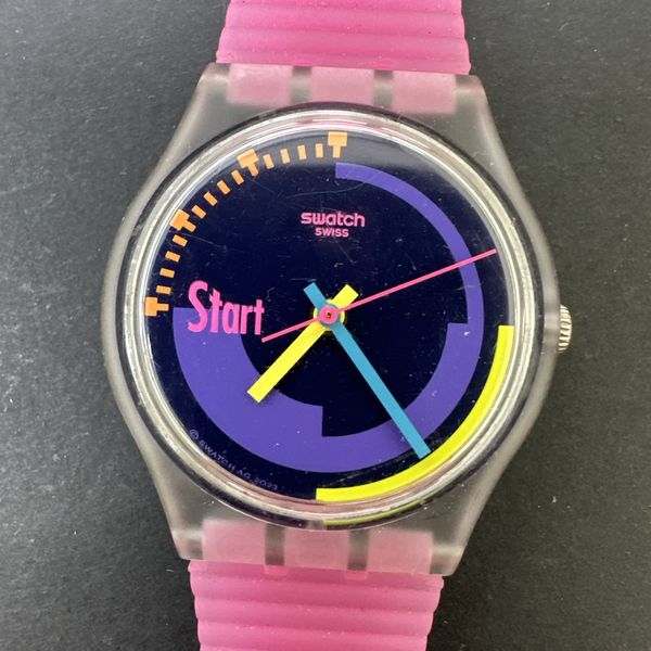 Swatch Gent 2024 - SO28K111 - Neon Pink Podium 34MM RUNNING ...