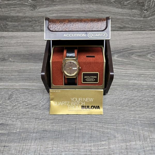 New 1980 Bulova Accutron Quartz Watch Needs Battery | WatchCharts ...