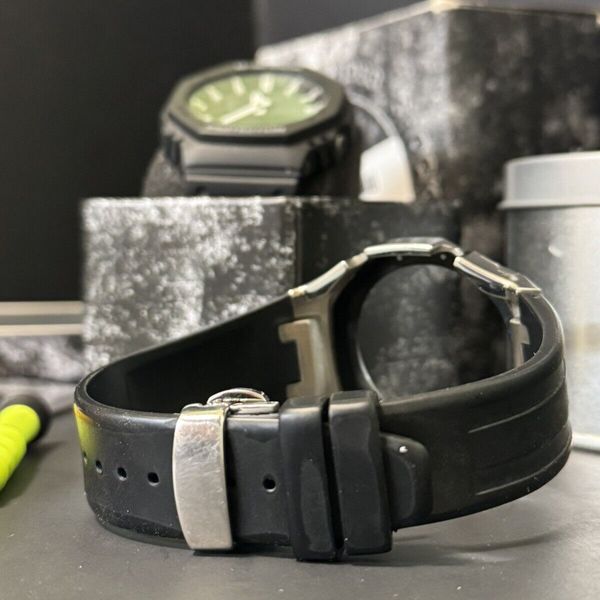 Silver Custom Casio G-Shock GA2100 Royal Oak Mod CASIOAK | WatchCharts ...