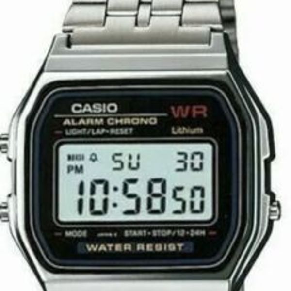 Casio A159wa-n1df 36mm Stainless Steel Retro Digital Wrist Watch ...