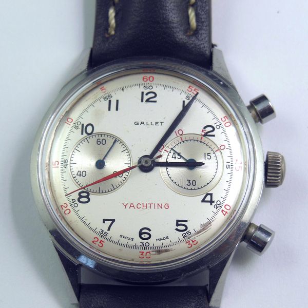 FS: Gallet Multichron Yachting Vintage Chronograph Watch, 37mm ...