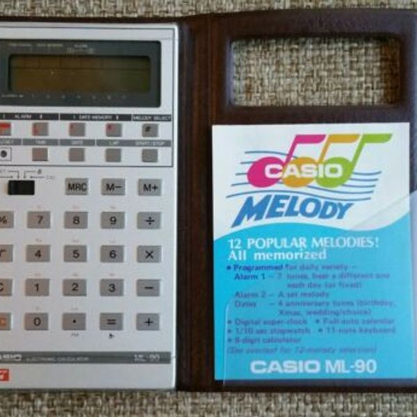 Casio ml-90 Music Calculator melody + Box and Manual-Vintage ...