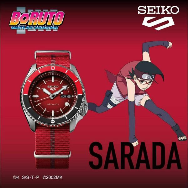 New SEIKO WATCH 5 SPORTS NARUTO & BORUTO UCHIWA SASUKE Limited Edition ...