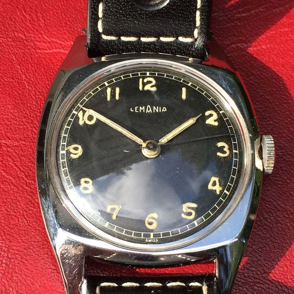 FS 1950's Vintage Lemania Czech Air Force Pilot Military Watch 50mm ...