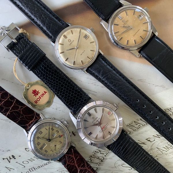 Rofina 100 Jewels Movado Triple Date Omega Calatrava Seamaster ...