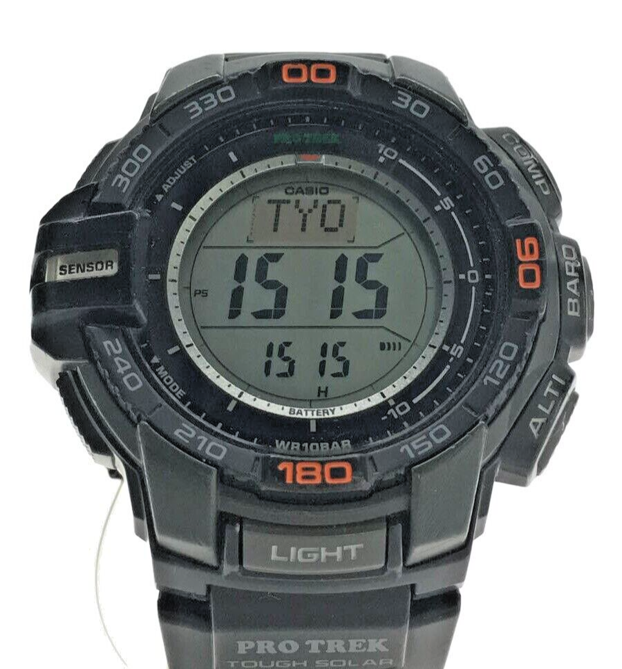 Casio PROTREK PRG-270-1JF Triple Sensor Ver.3 Black Men's Watch Used ...