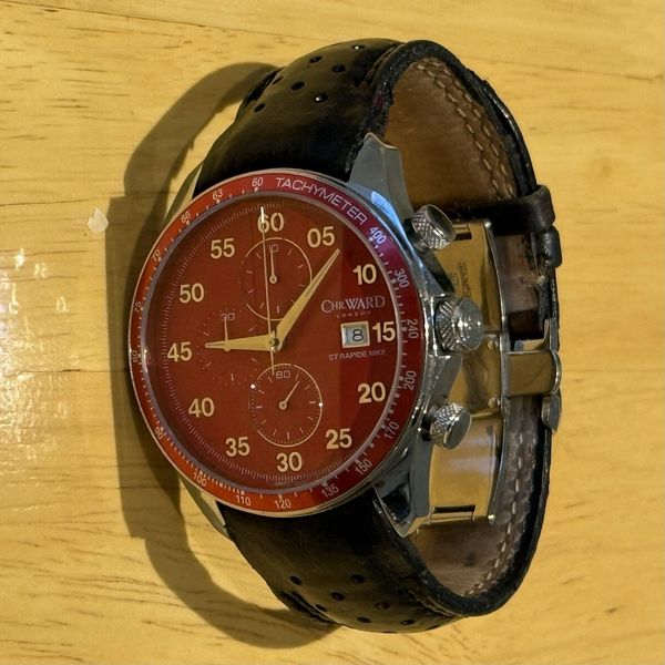 Christopher Ward C7 Rapide Chronograph MK2 Limited Edition Red Dial ...