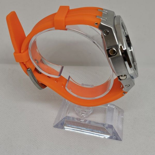 Casio G SHOCK GA 2100 Watch Black & Orange Custom Casioak Mod Metal ...