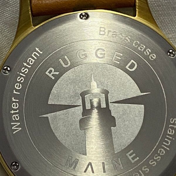 Rugged Maine Solid Brass 44mm Quartz Field Watch Seiko Mvmt ...