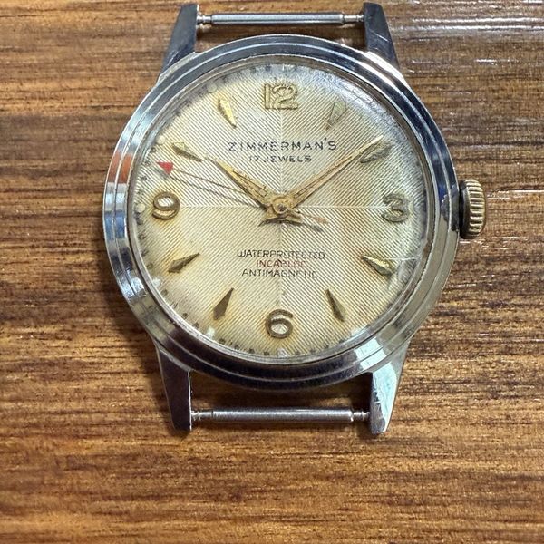 Vintage Swiss 17 Jewel Menâ s Wristwatch with amazing Patina and Elgin ...
