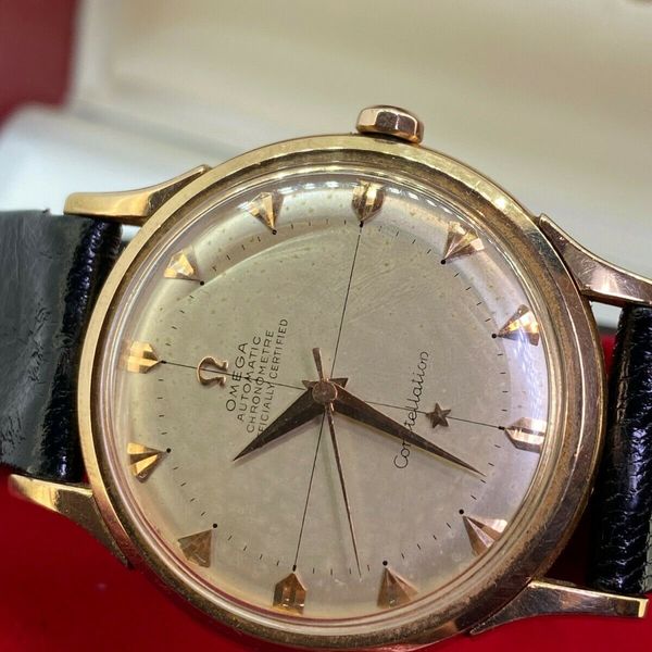 Omega Constellation 18K Rose Gold ref 2648/SC Watch, Crosshair Dial ...