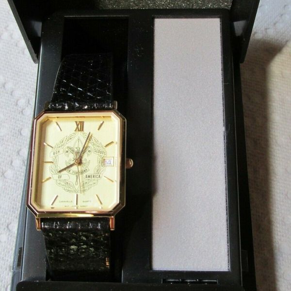 Caravelle by Bulova Mens Watch,BSA, Boy Scouts Of America- Lizard Band ...