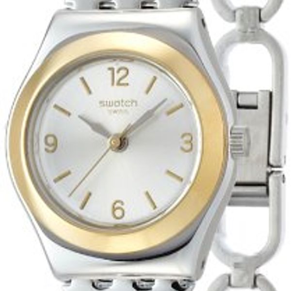 Swatch Swatch Silver Dial Two Tone Stainless Steel Quartz Ladies Watch ...
