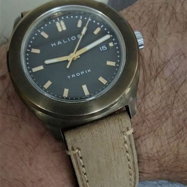 FS: Halios Tropik B Brown Dial | WatchCharts Marketplace