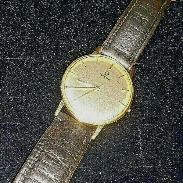 VINTAGE (very early model) OMEGA MEN'S WATCH/ 18k GOLD} 36 mm Ref#14756 ...