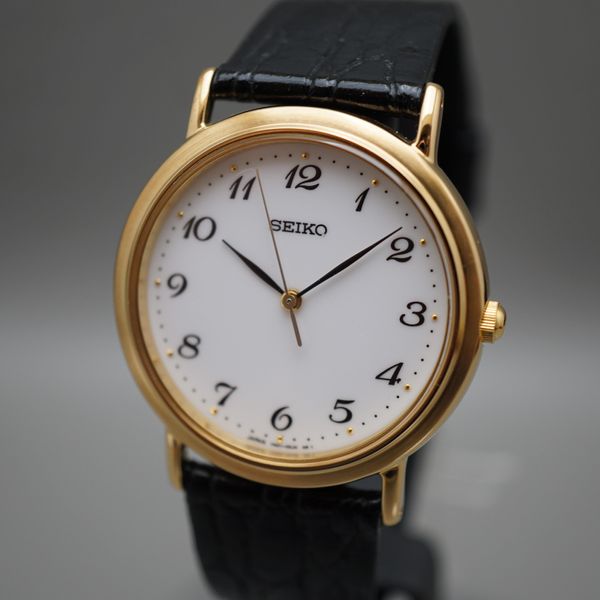 [WTS] Seiko Spirit SCDP030 7N01 Gold Tone White Numeral Dial Quartz ...