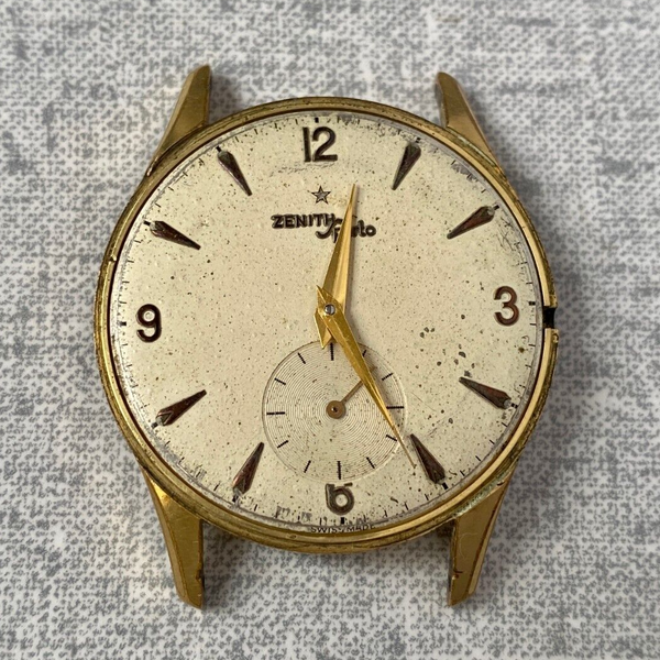 Vintage Zenith Sporto Cal 40 Manual 17 Jewels White Dial Men's Watch ...