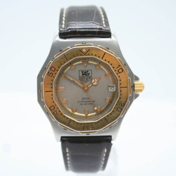 [$1 START] EXC+5 Tag Heuer 3000 Professional 934.206 Quartz Date 200m ...