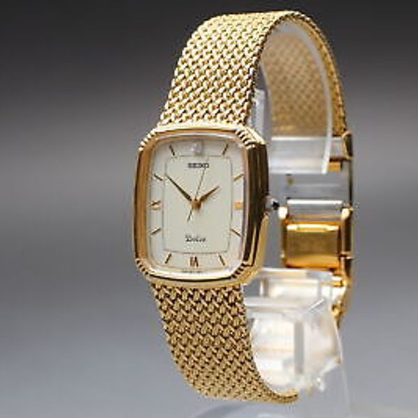 [Near MINT] Seiko Dolce 5E31-5A90 Daimond Gold Quartz Mens Vintage From JAPAN | WatchCharts ...