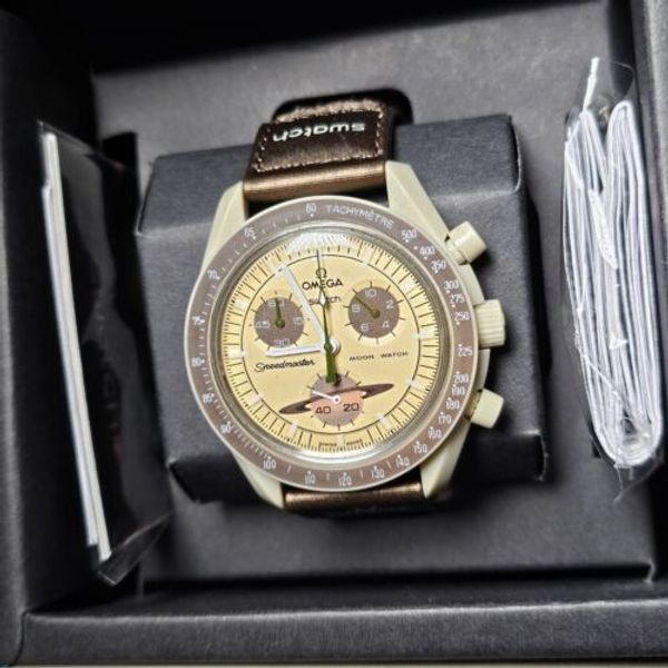 OMEGA x Swatch Speedmaster MoonSwatch "Mission to Saturn" - Brand New ...