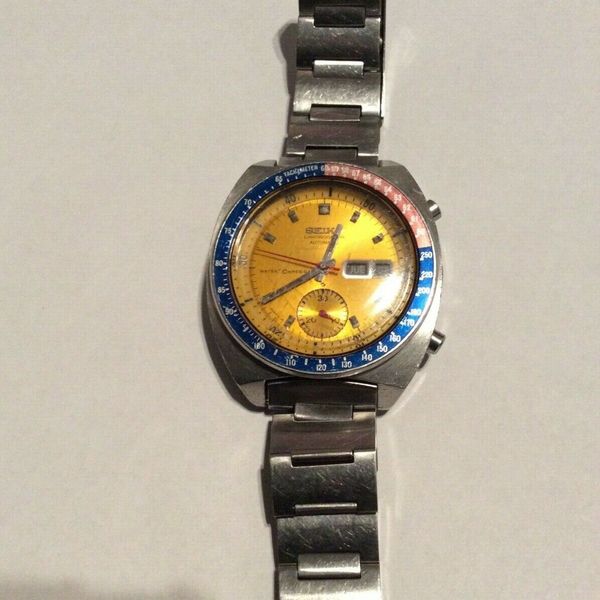 Seiko Pepsi Chronograph Automatic 6139 - 6030T Men's Wristwatch ...