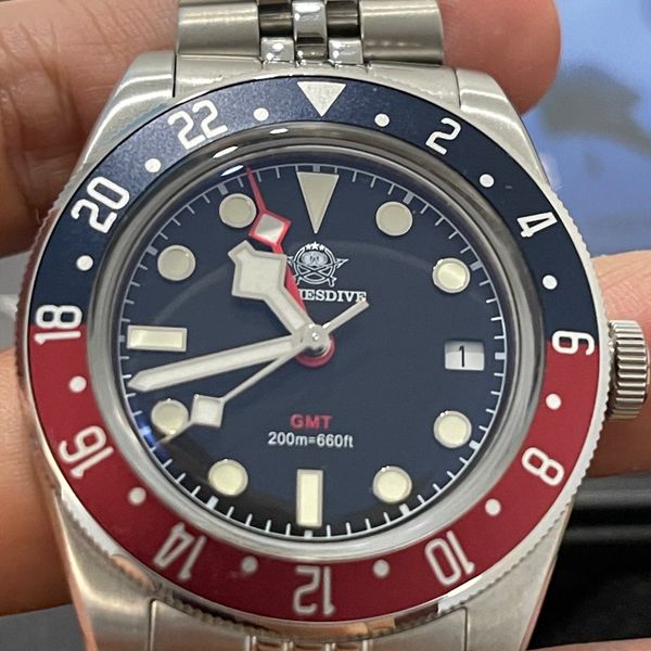 QUARTZ Addiesdive 39mm Pepsi GMT divers watch | WatchCharts Marketplace