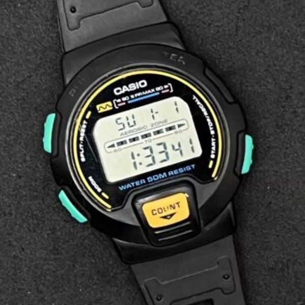 Vintage 1994 CASIO Pulse Converter Menâ s 40mm Digital Watch JP-10 ...