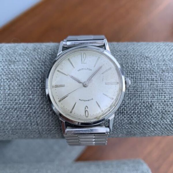 1950s 1960s Vintage HAMILTON Automatic Men's Wristwatch Works Lifetime ...