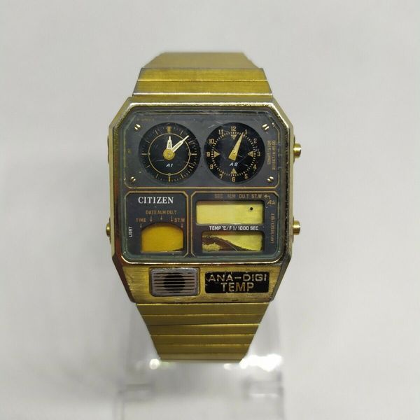 Men's CITIZEN ANA-DIGI TEMP Wrist Watch 8982-085027 TA 30-5324 JAPAN ...