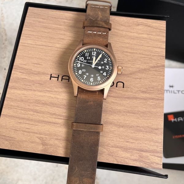 Hamilton Khaki Field Mechanical Bronze | WatchCharts Marketplace
