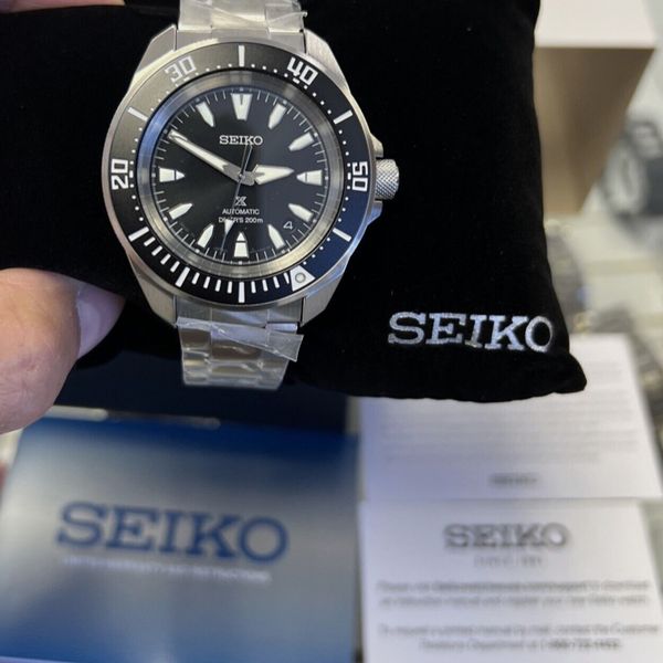 Seiko SRPL13 Prospex Black Dial Automatic Samurai Diver Watch 200m Box ...
